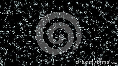 Ice Freezing Animation of the Screen on Black Background Stock Footage ...