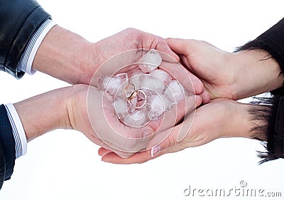 Heart in hands stock photo. Image of manicure, fingers - 26877306