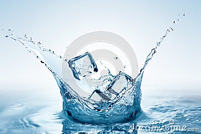 Ice Splashing In Water Stock Photography - Image: 19049342