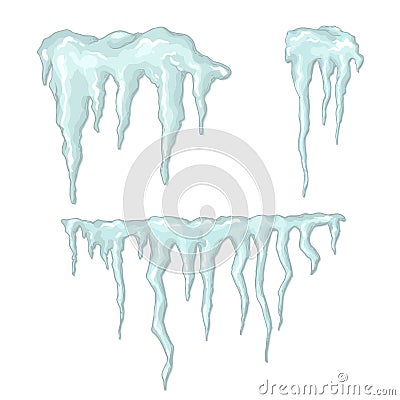 Icicles. Winter Theme. Vector Illustration. Stock Photography - Image ...