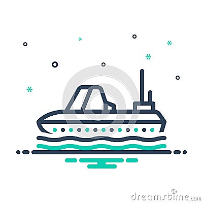 Mix Icon For Boat, Ship And Sloop Stock Image | CartoonDealer.com ...