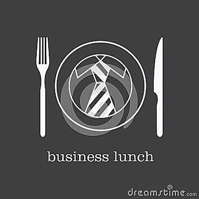 Icon Business Lunch Stock Vector - Image: 58686420