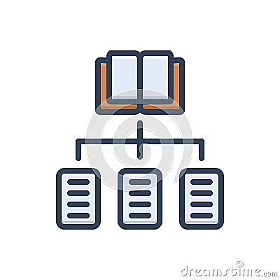 Color Illustration Icon For Classification, Categorization And ...