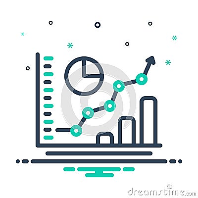 Mix Icon For Forecasts, Scale And Predict Cartoon Vector ...