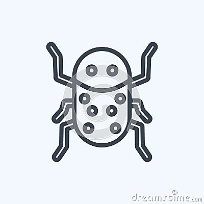 Icon Insect Infestation. Suitable For Disasters Symbol. Line Style ...