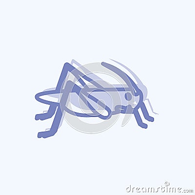 Icon Locust Infestation. Suitable For Disasters Symbol. Two Tone Style ...