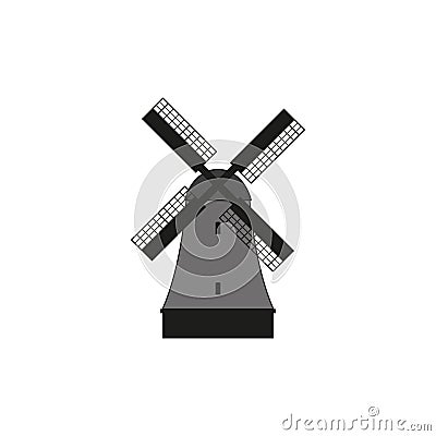 Icon Of The Mill. Simple Vector Illustration On A White Background ...
