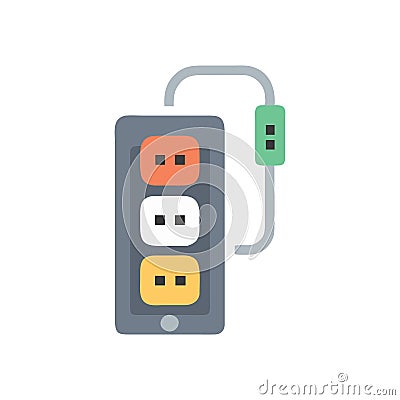 Surge Protector Icon For Safety Stock Photo | CartoonDealer.com #359738178
