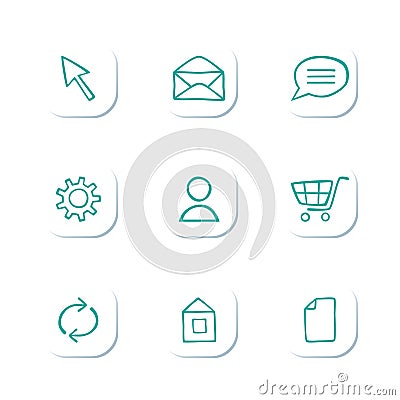 Set of Modern Vector Business Icons Isolated on White Background ...