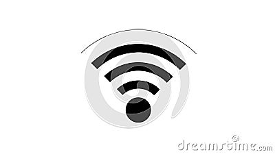 Icona Della Rete Wireless, Simbolo Di Wifi Stock Footage - Video di ...