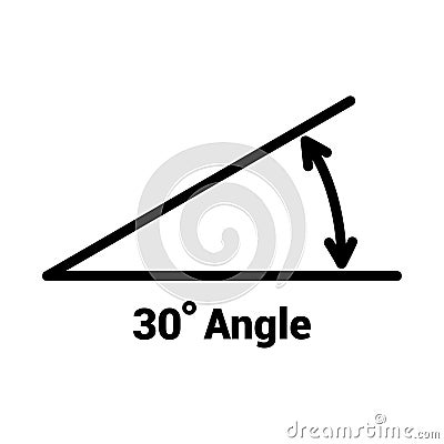 Ángulo De 150 Grados. ángulo Matemático Geométrico Con Icono De Vector ...