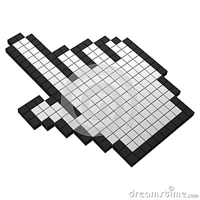 Icono del pixel del puño ilustración del vector. Ilustración de humano ...