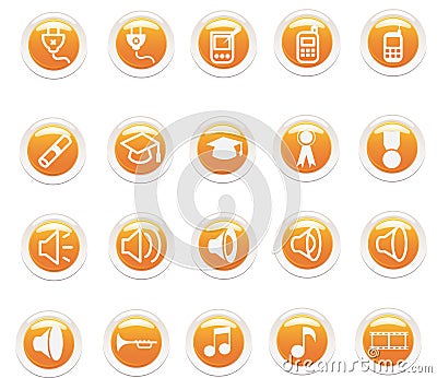 Web 2.0 icons, set stock vector. Illustration of graphics - 2914854