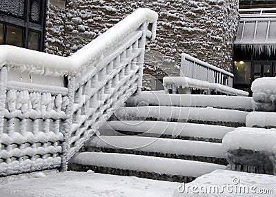 Icy Steps Stock Photography - Image: 15866242