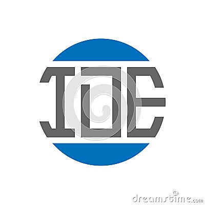 IDE Letter Logo Design On White Background. IDE Creative Initials ...