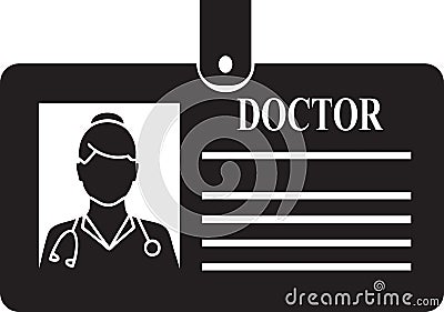 ID Card Doctor Vector Illustration | CartoonDealer.com #244454256