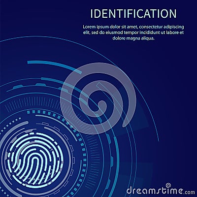 Identification Poster With Text Sample Vector | CartoonDealer.com ...