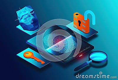 Identity And Access Management - IAM And IdAM - 3D Illustration Stock ...