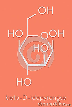 Idose Molecule Beta-D-idopyranose Form. Skeletal Formula. Royalty-Free ...