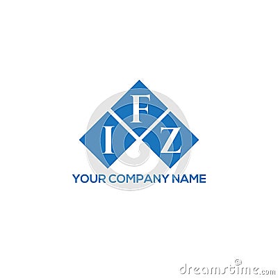 IFZ Letter Logo Design On WHITE Background. IFZ Creative Initials ...