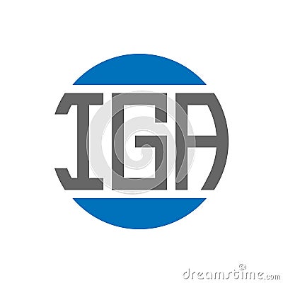 IGA Letter Logo Design On White Background. IGA Creative Initials ...