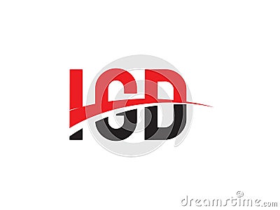 IGD Letter Initial Logo Design Vector Illustration | CartoonDealer.com ...