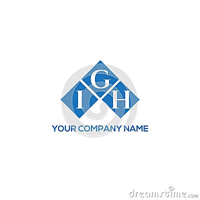 IGH Letter Logo Design On WHITE Background. IGH Creative Initials ...