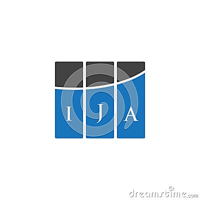 IJA Letter Logo Design On WHITE Background. IJA Creative Initials ...