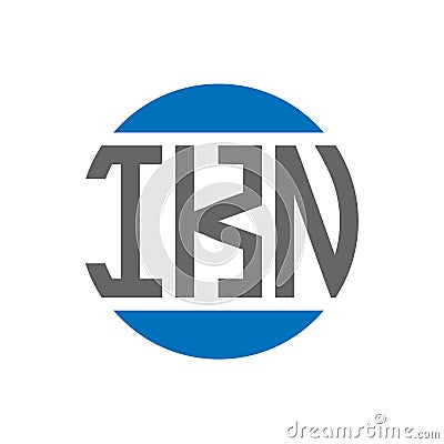 IKN Letter Logo Design On White Background. IKN Creative Initials ...