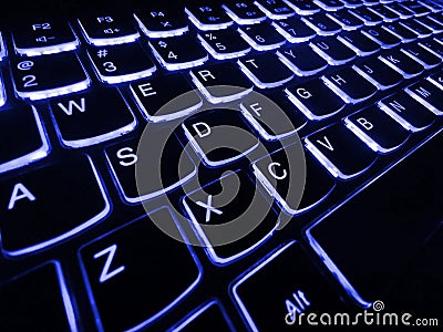 Illuminated Keyboard. Backlight Gaming Keyboard With Versatile Color ...