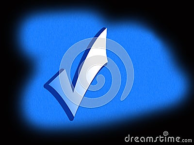 Illuminated Single Check Mark Royalty-Free Stock Photography ...