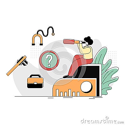 Vector Graphic Of Future Professions | CartoonDealer.com #248088656