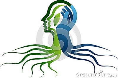 Root Face Logo Cartoon Vector | CartoonDealer.com #111644291