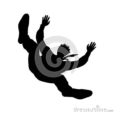 Illustration Of Falling Man Cartoon Vector | CartoonDealer.com #93209355