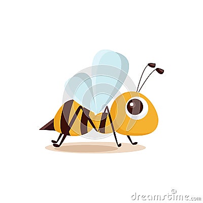 Bee Writing on Leaf stock vector. Illustration of green - 25662219