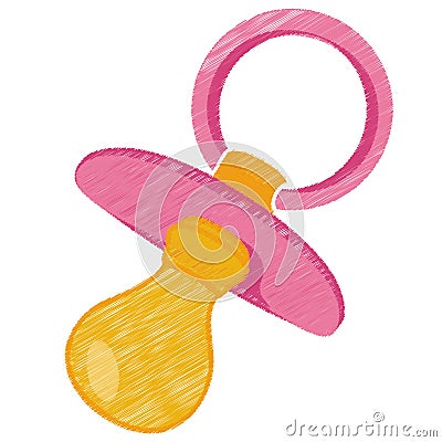 Pink Baby Dummy Vector | CartoonDealer.com #30207447