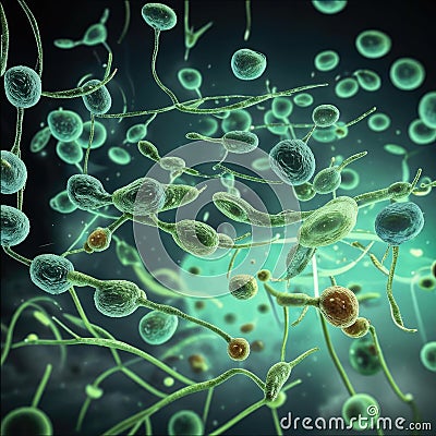 Illustration Of A Set Of Cells Reproduction Stock Photo | CartoonDealer ...