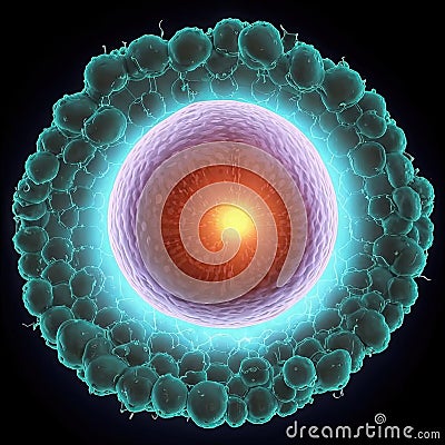 Illustration Of A Set Of Cells Reproduction Royalty-Free Stock ...