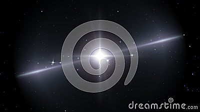 Starfield Light Phenomenon Background Stock Illustration ...