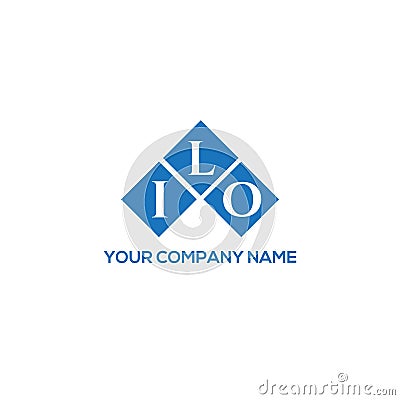 ILO Letter Logo Design On WHITE Background. ILO Creative Initials Letter Logo Concept. Cartoon ...