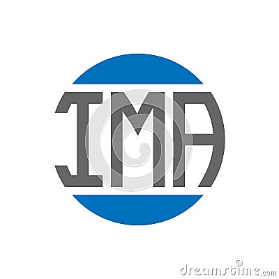IMA Letter Logo Design On White Background. IMA Creative Initials ...