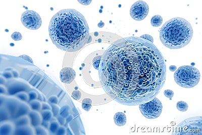 A Cluster Of Translucent Blue Orbs Filled With Smaller Orbs Floats ...