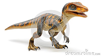 Full-Body Side Profile Of A Velociraptor Royalty-Free Stock Photo ...