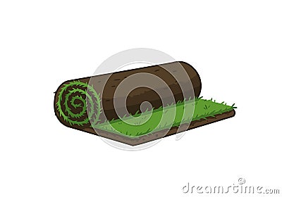 Sod Roll Clipart Vector Illustration | CartoonDealer.com #370502632