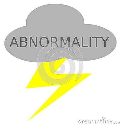 Concept Of Abnormality, Symbol, Colors, Abstract, Isolated. Vector ...