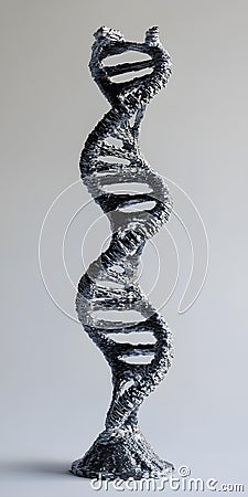 3D Model Of DNA Double Helix Structure Royalty-Free Stock Photo ...