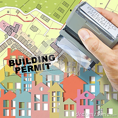 Imaginary General Urban Plan And Cadastral Map With Indications Of ...
