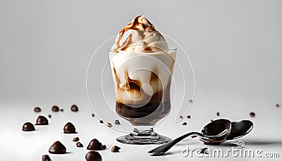 AI-Generated Affogato In Glass: Taste, Relax, And Enjoy Happiness In A ...
