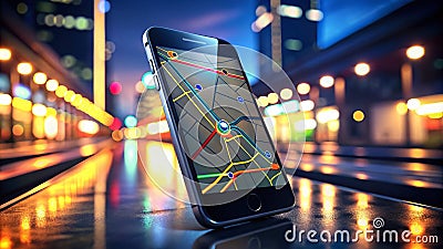 Immersive Night City Subway App UI Design A Dark Theme Mobile Interface ...