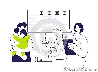 Immunization Schedule Abstract Concept Vector Illustration ...